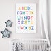 Watercolor Alphabet Printable Poster, ABC, Nursery Decor, Classroom ...