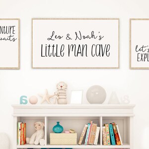 Little Man Cave Printable Poster, Boys Room Decor, Kids Room Decor ...