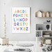 Watercolor Alphabet Printable Poster, ABC, Nursery Decor, Classroom ...
