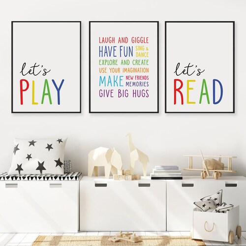Classroom Posters Playroom Posters kids Wall Art Printable - Etsy