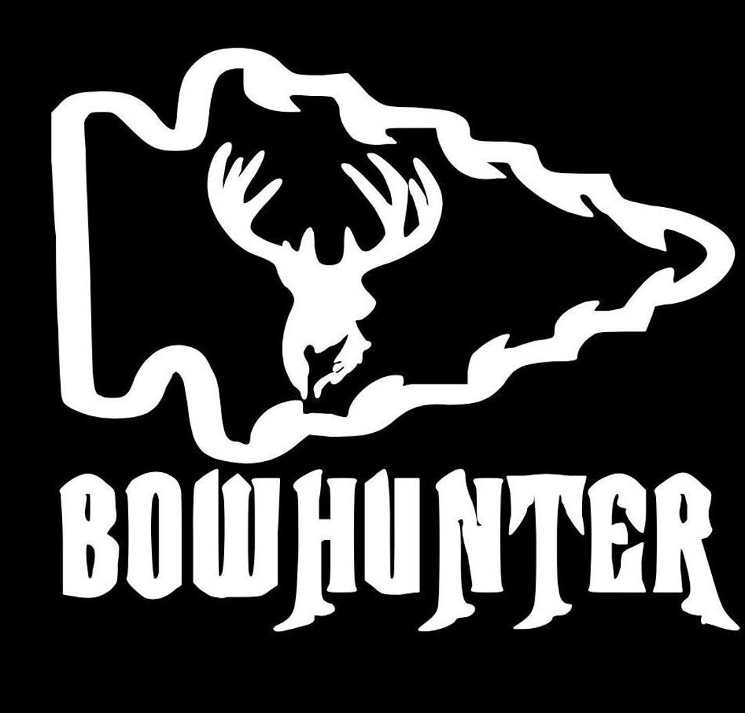 Bow Hunter Decal Truck Car SUV Sticker White - Etsy