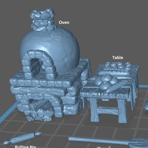 Bakery Props/bakery Shop - Tabletop Terrain | Scatter Terrain ...