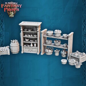 Tavern Miniature Set 4 | Tavern Kitchen | Inn Set | Bar Set | Ale House ...