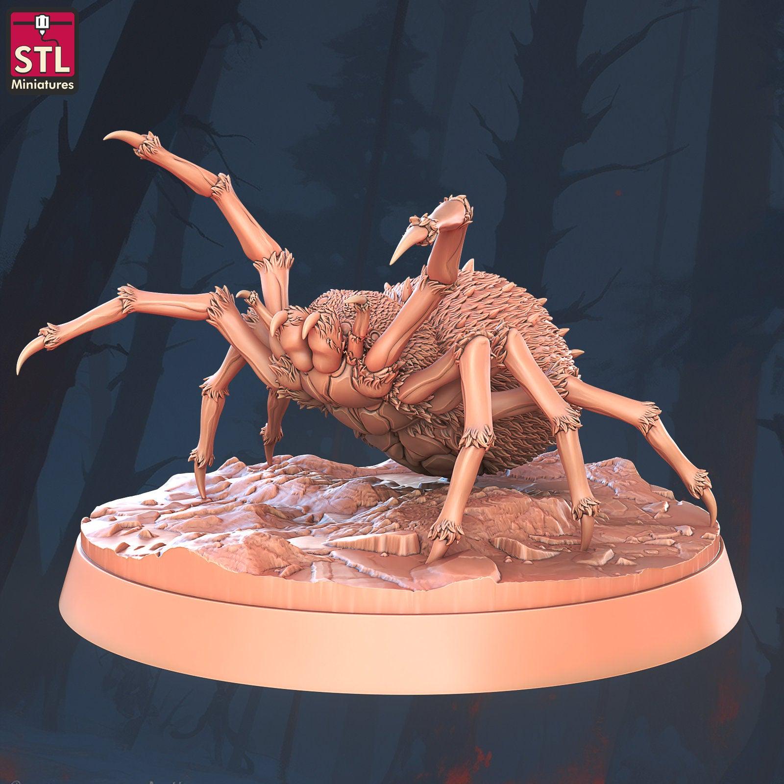 Giant Spider Miniature Set: 32mm Resin, Dungeons and Dragons - Etsy