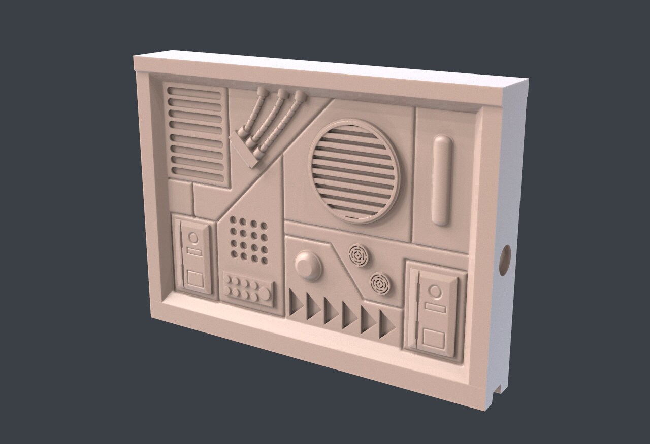 Cyberpunk Terrain Set 4 | Cyberpunk Wall W/ Holes for Magnets ...