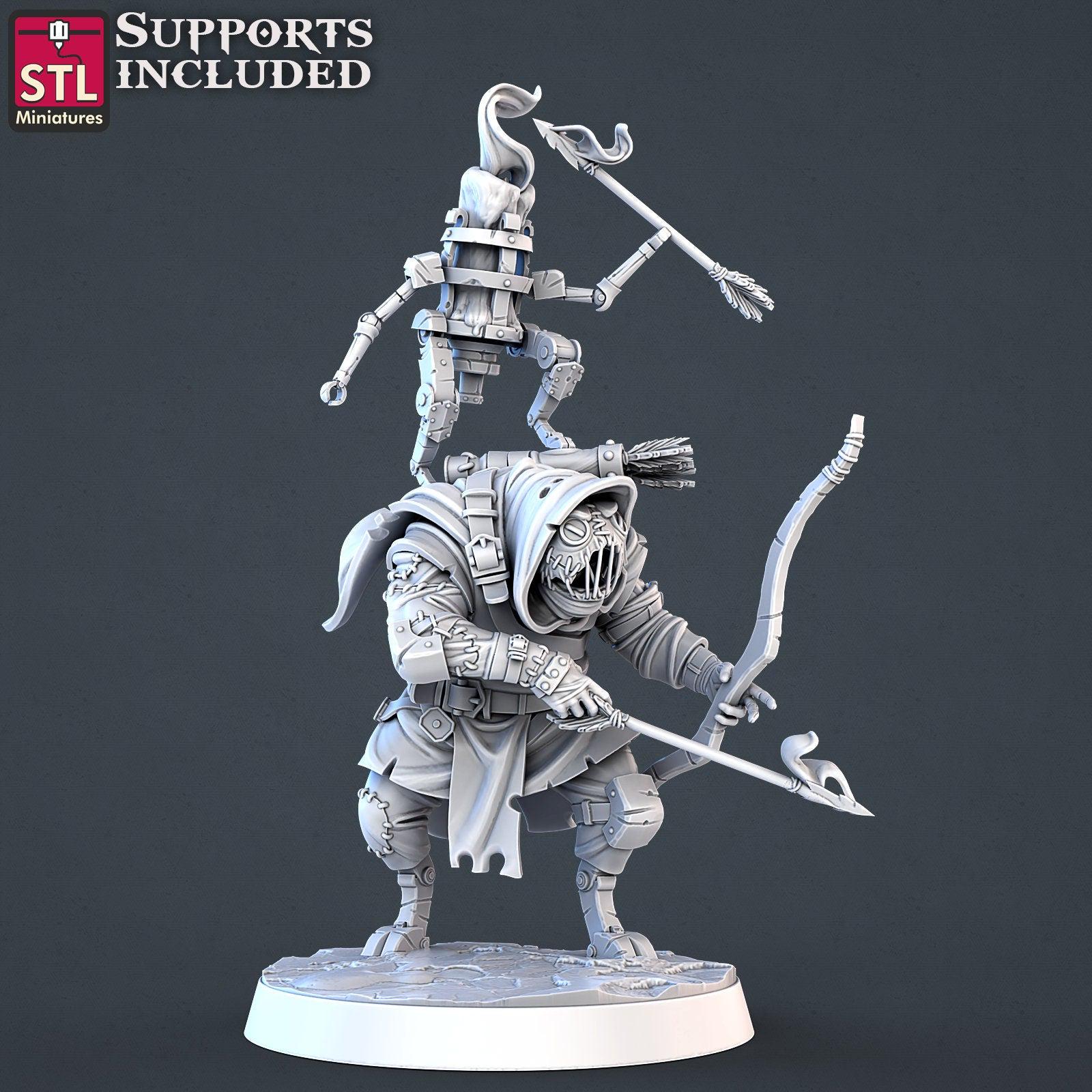 Warforged Miniature Set | Construct Set | Robot Miniatures | Metal ...