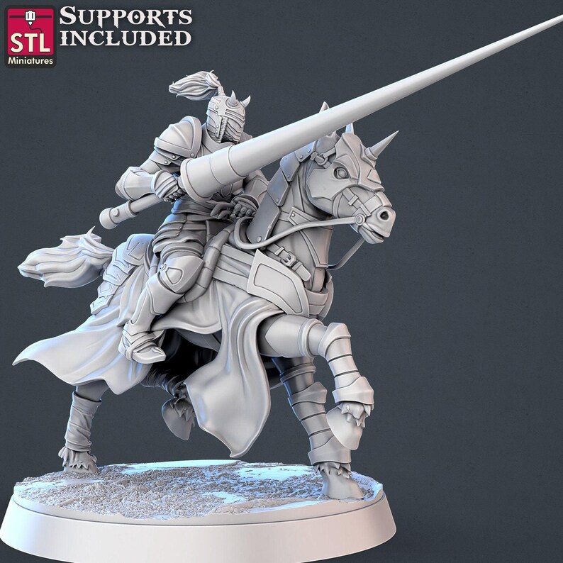Jousting Miniature Set 1 | Mounted Warrior | Knight | Noble | Jester ...