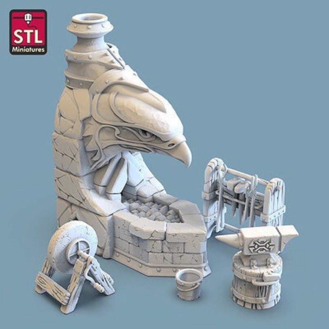 Blacksmith Props/blacksmith Shop/forge Tabletop Terrain Scatter Terrain ...