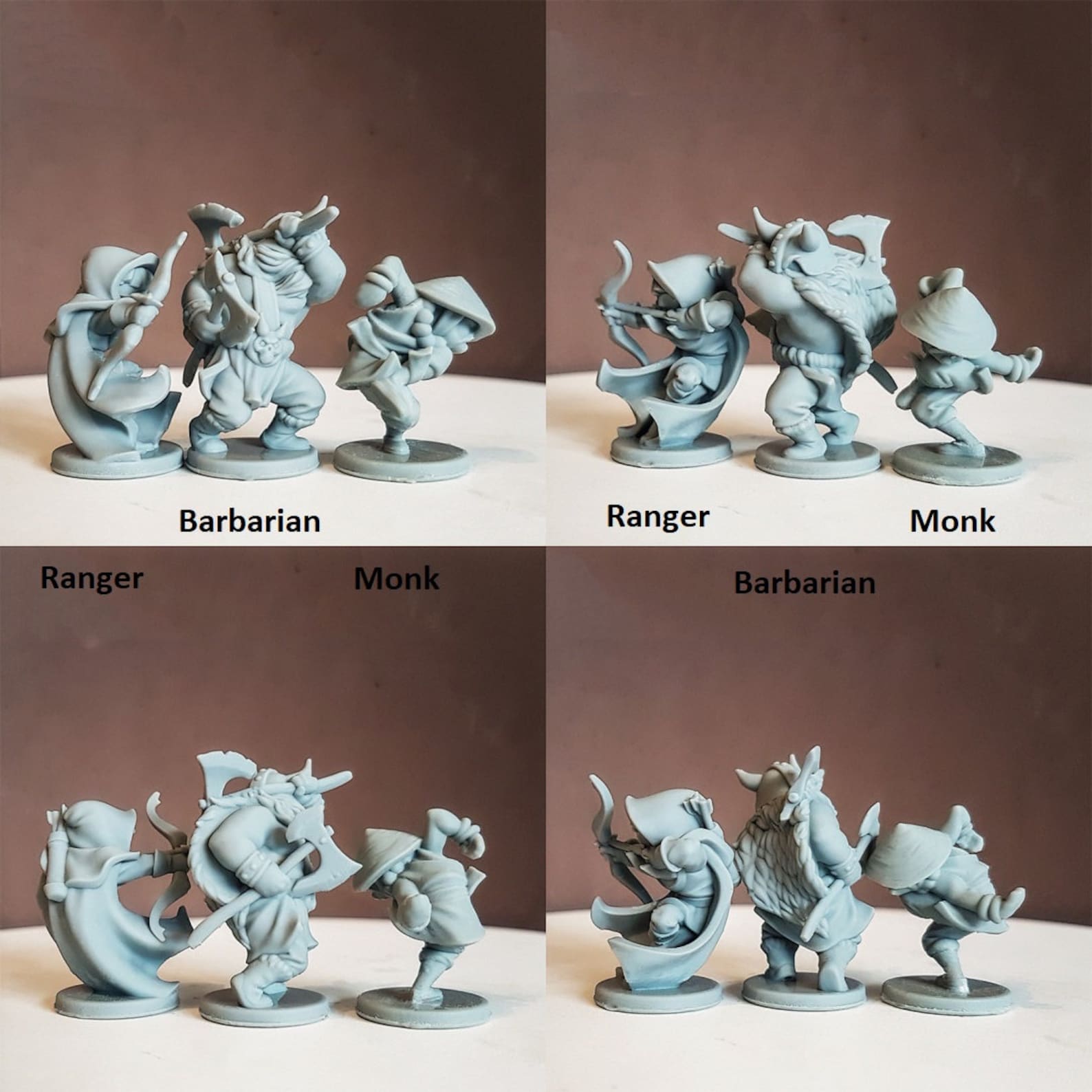 Dnd Miniature Set Dnd Class Minichibi Dnd - Etsy