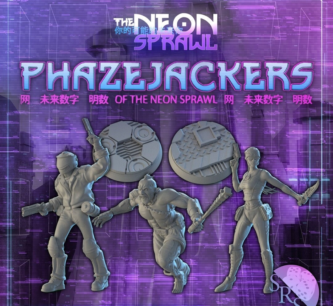 Cyberpunk Miniatures Set | Cyberpunk Heroes | Cyberpunk Adventurers ...
