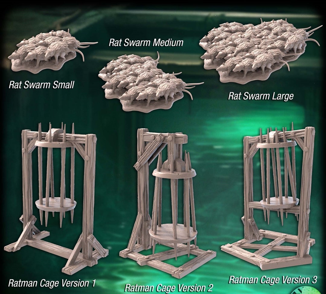 Sewer Terrain Set 2 | Underground/underdark Scatter Terrain | Rat Swarm ...