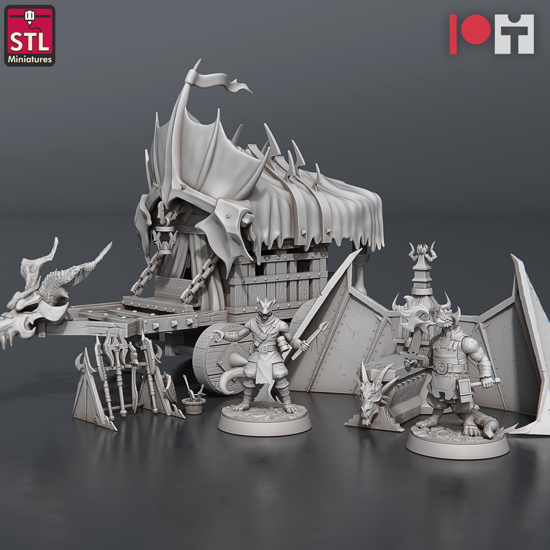 Dragonborn Blacksmith | Traveling Blacksmith Shop | Forge- Tabletop ...