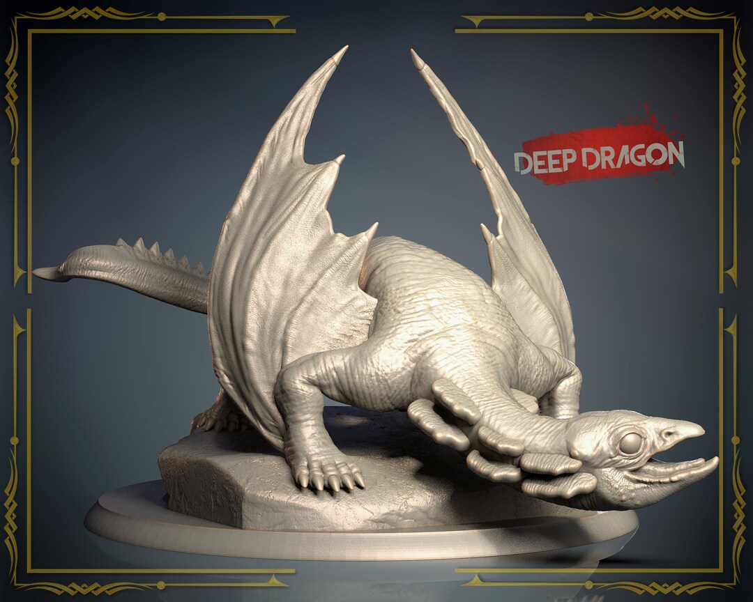 Deep Dragon Miniature | Dragon Menagerie | Ancient Dragon | Adult ...