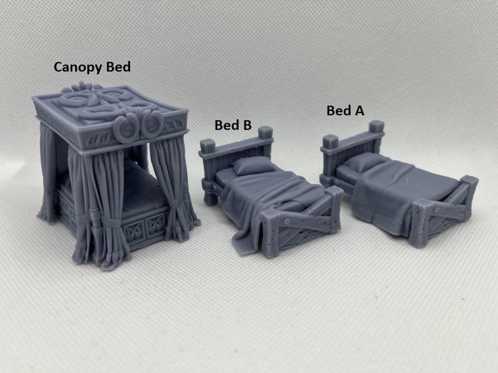 Bedroom/tavern Beds/candles - Tabletop Terrain | Scatter Terrain ...