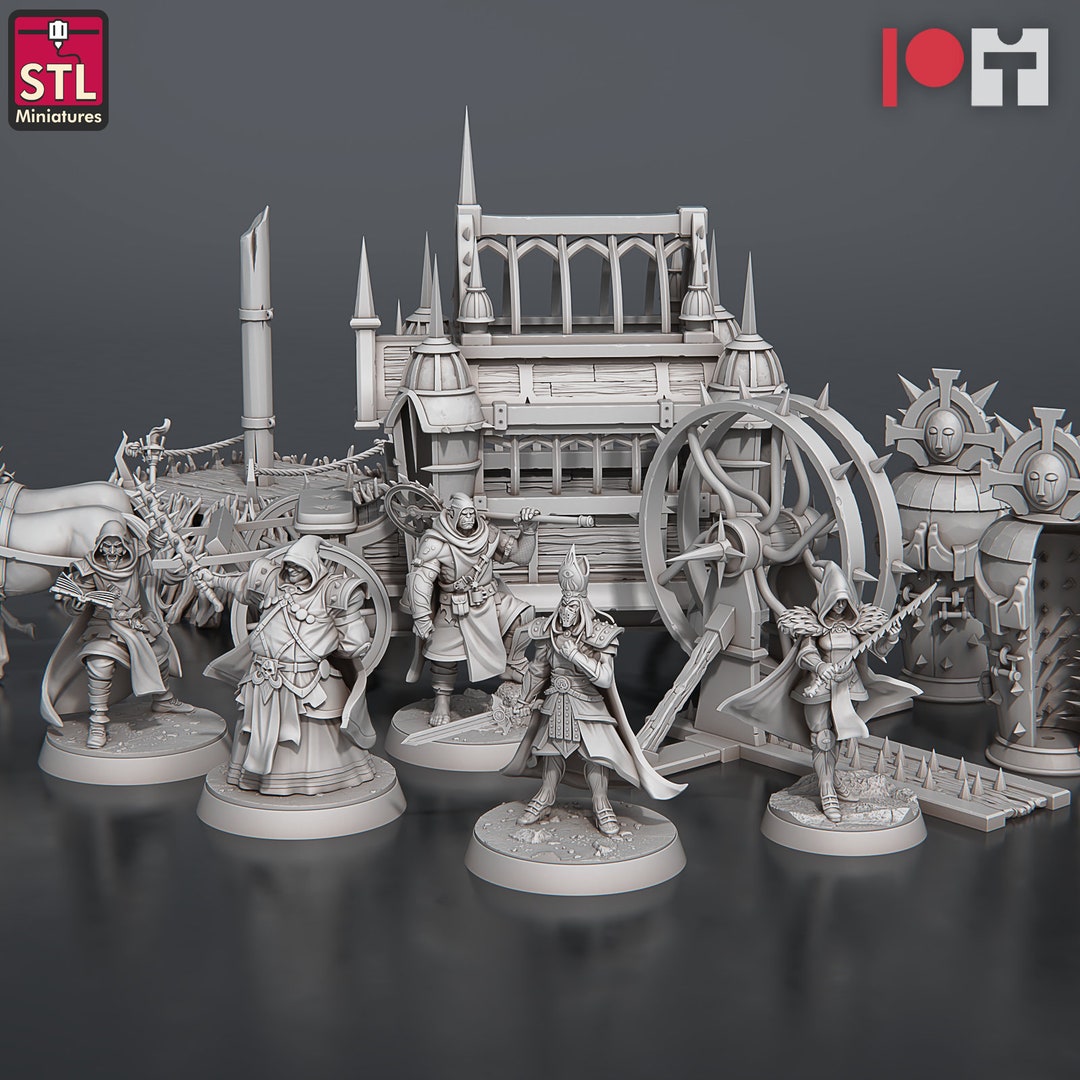 Inquisitor Miniature Set | Armored Carriage/wagon | Iron Maiden ...