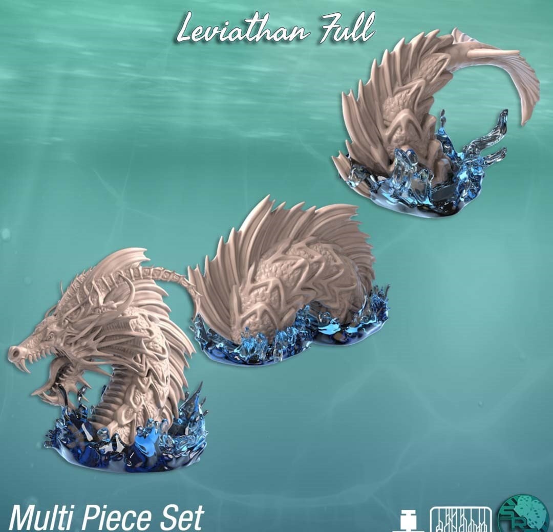 Leviathan | Sea Monster | Sea Serpent | Ocean Miniature | Water Miniature | Underwater ...