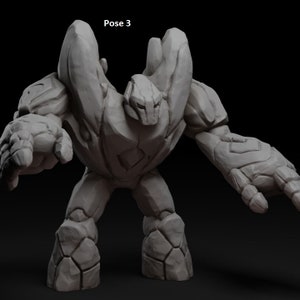 Stone Golem/stone Guardian/earth Elemental - Tabletop Terrain | Scatter ...