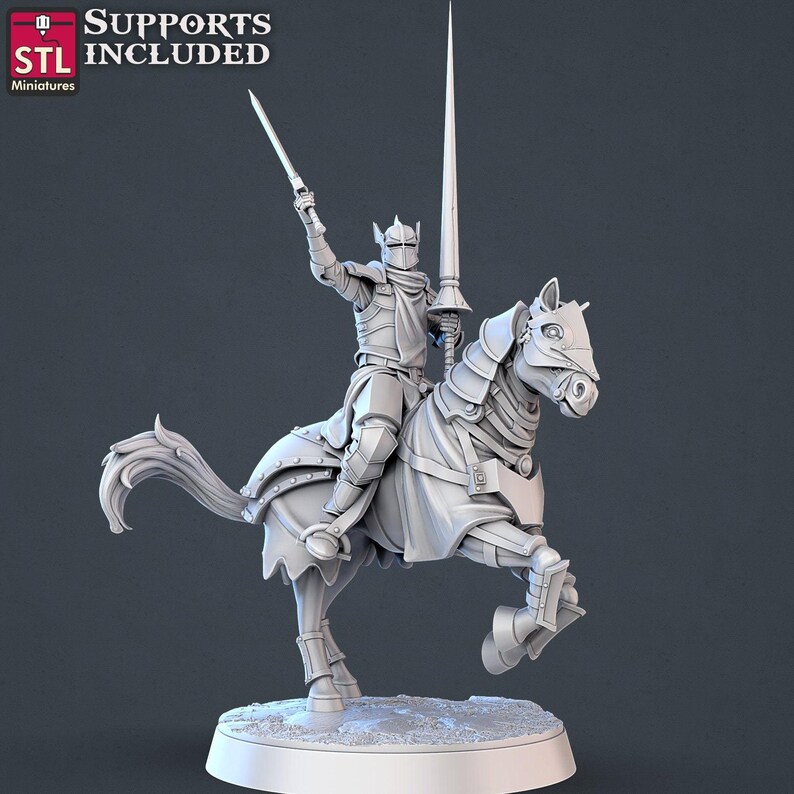 Jousting Miniature Set 1 | Mounted Warrior | Knight | Noble | Jester ...