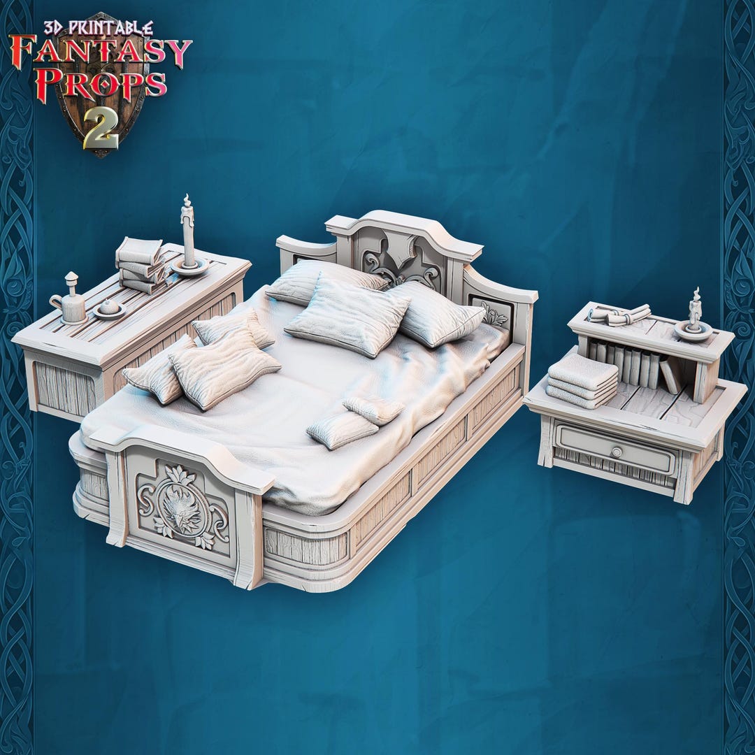 Tavern Guest Room Scene - Modular Bedroom Interior | Board Game Boss ...