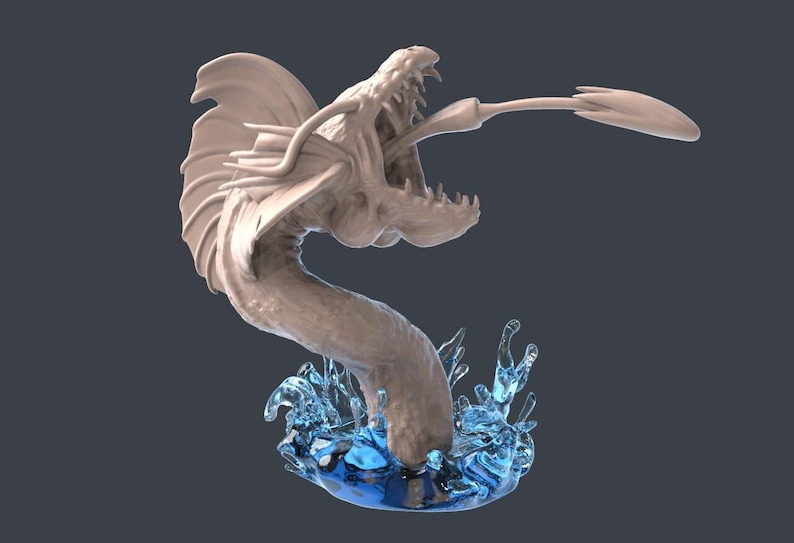 Giant Eel | Sea Monster | Sea Serpent | Ocean Miniature | Underwater ...