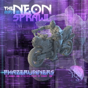 Cyberpunk Motorcycle Miniatures Set | Cyberpunk Biker Heroes ...