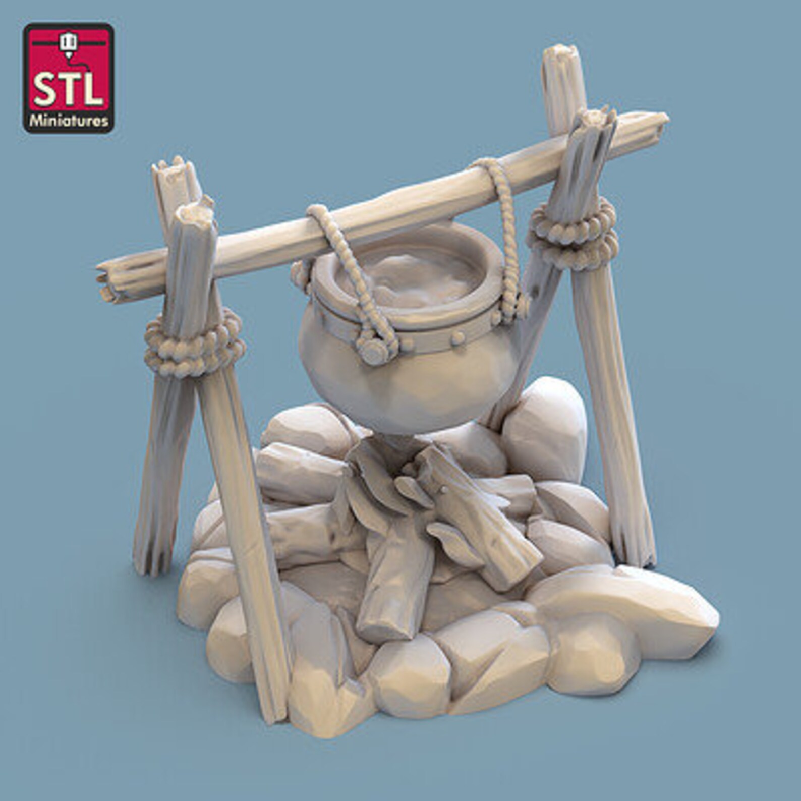 Campsite/tents/campfire Tabletop Terrain Scatter Terrain - Etsy