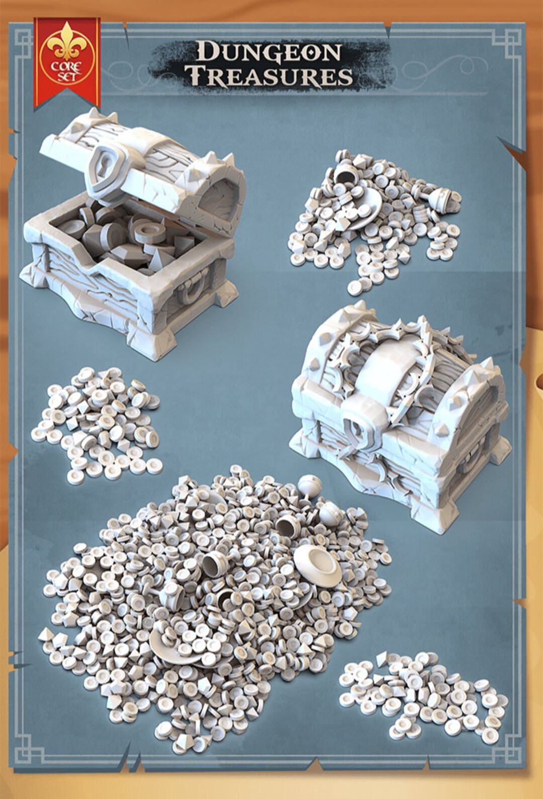 Treasure Markers | Dungeon Treasures | Treasure Chest | Loot Markers ...