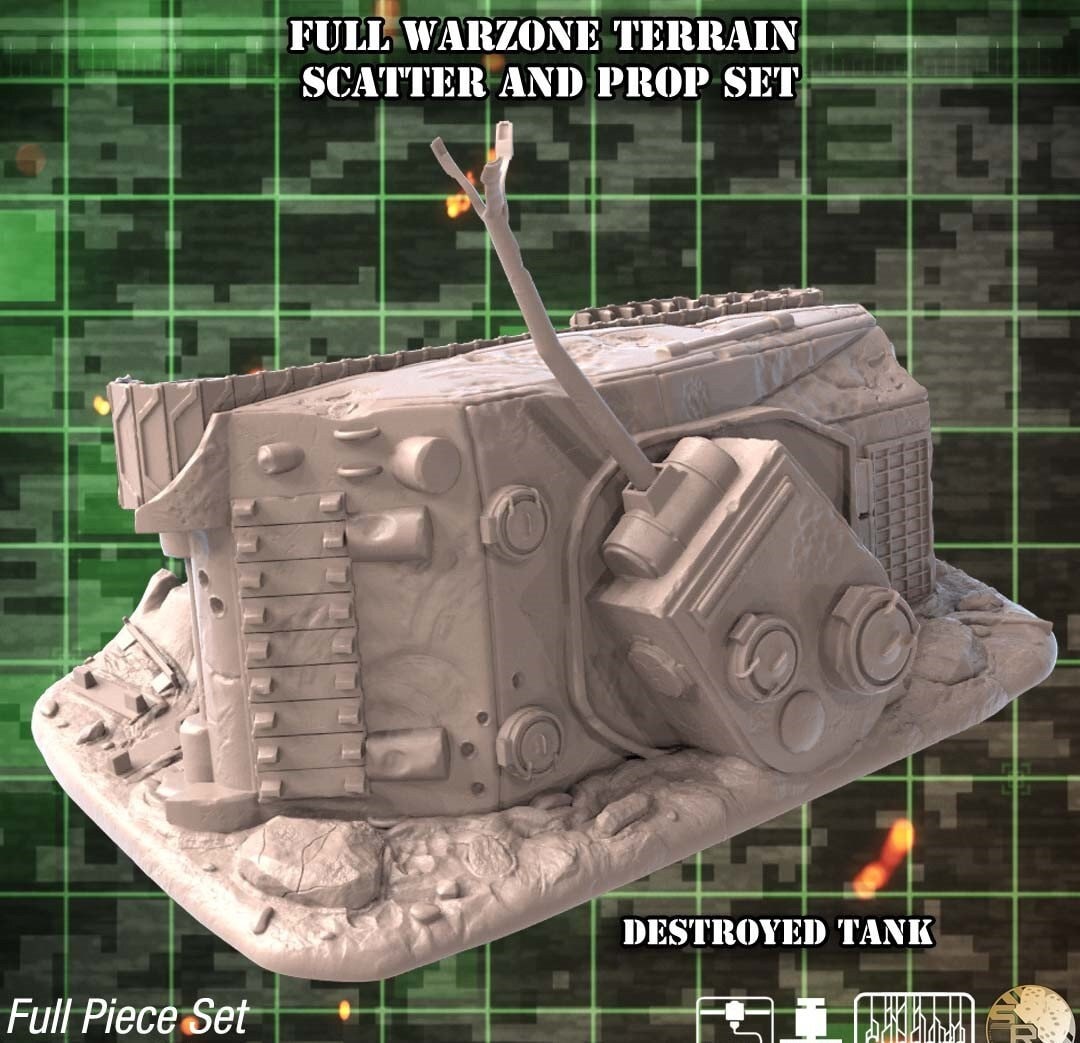 Warzone Terrain Set 4 | Battlefield Terrain | World War 2 Terrain ...