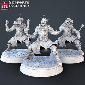Zombie Miniature Set Revenant Mounted Zombie Knight Undead Curse of ...