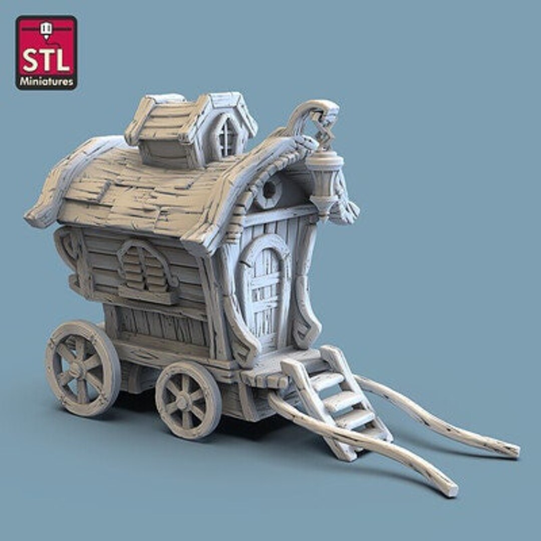 Wagon/cart/caravan/traveling Merchant-assembly Required-tabletop ...