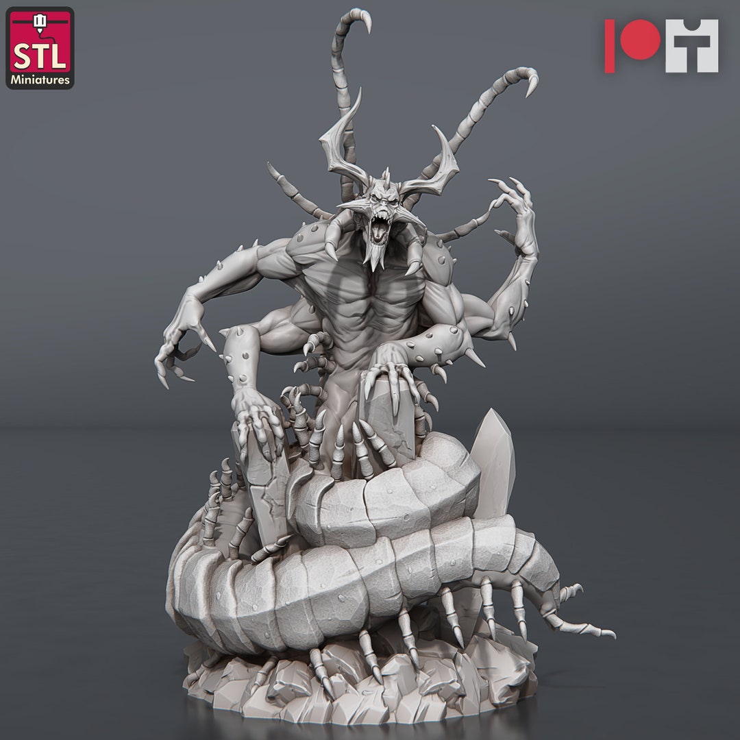 Tiszirain Scalpendra | Frostgrave | Centipede Demon | Centipede Monster ...