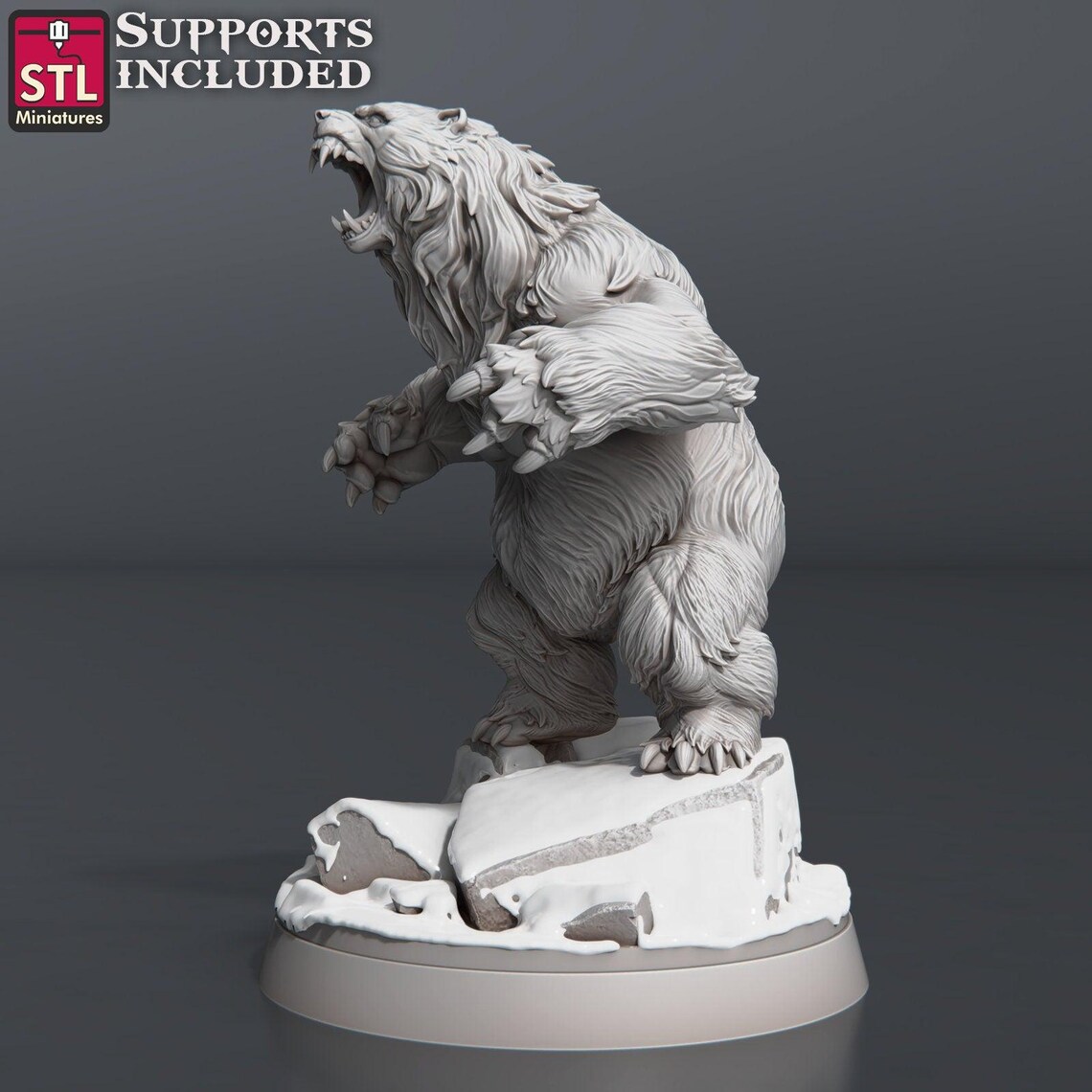 Bear Miniature Set | Brown Bear | Black Bear | Polar Bear | 5E ...