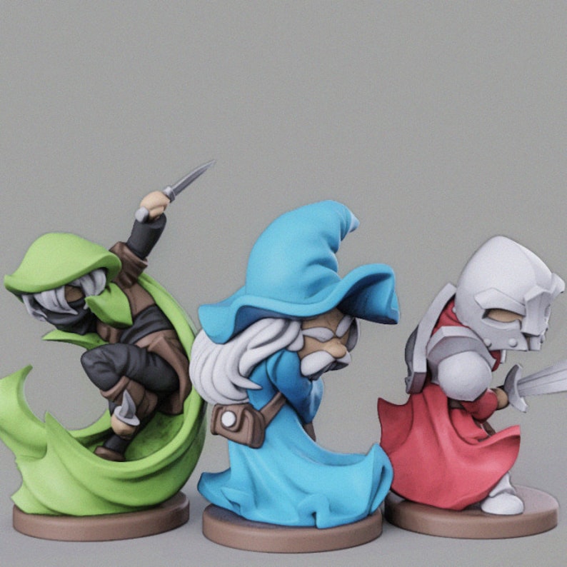 Dnd Miniature Set Dnd Class Minichibi Dnd - Etsy