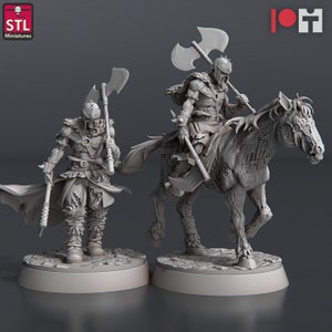 Zombie Miniature Set | Revenant | Mounted Zombie Knight | Undead ...