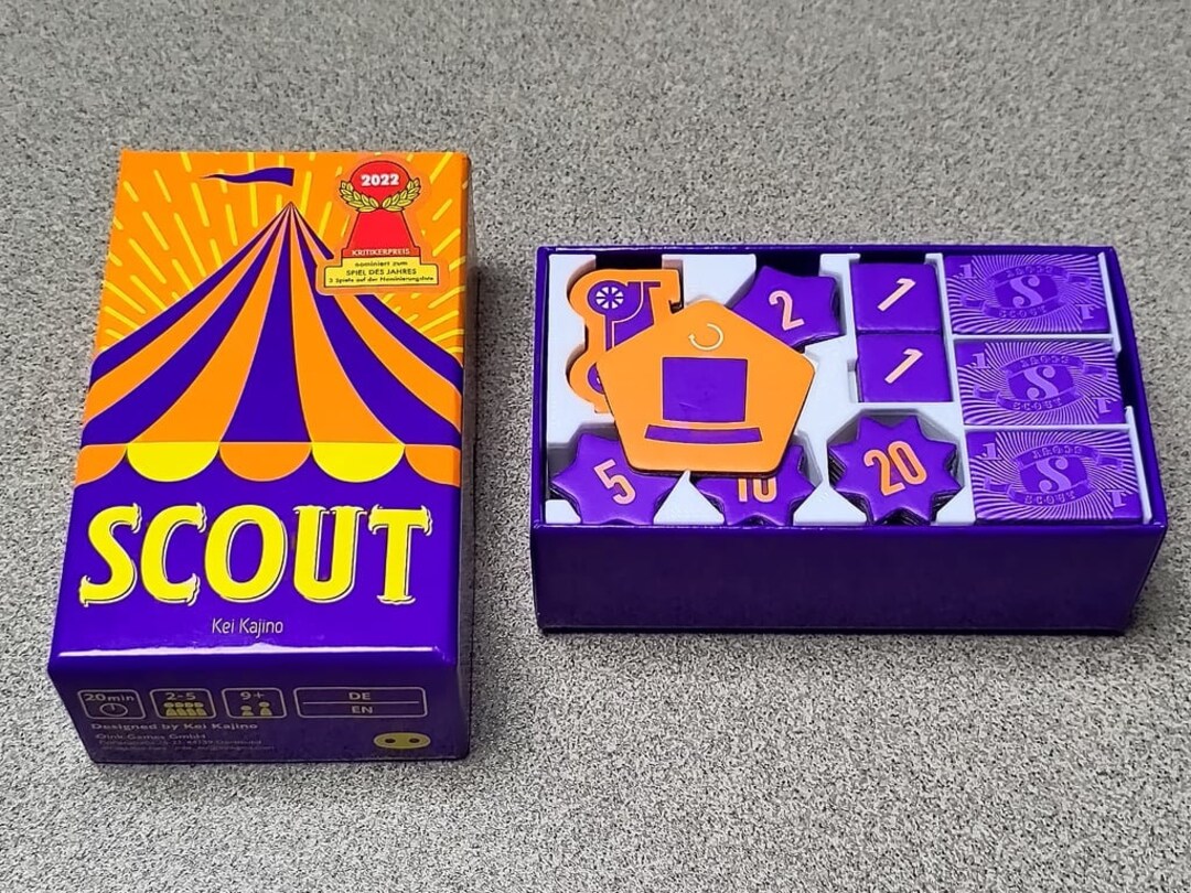 Scout Insert - Scout Box Insert - Oink Games Box Insert - Board Game ...