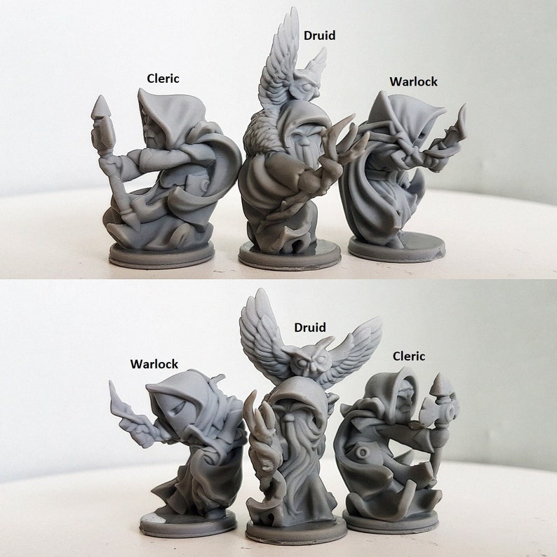 Dnd Miniature Set Dnd Class Minichibi Dnd - Etsy