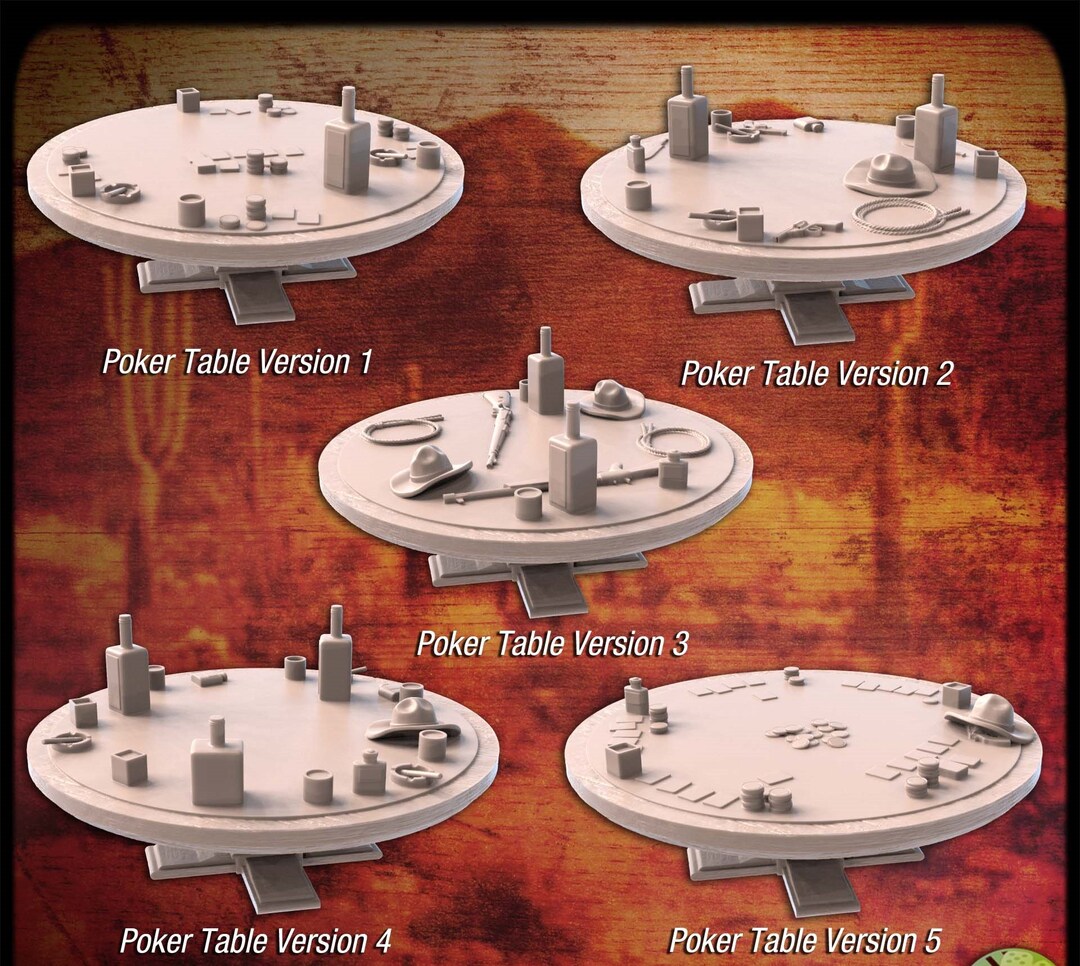 Western Terrain Set 2 | Saloon | Poker Table | Bar | Windmill | Water ...