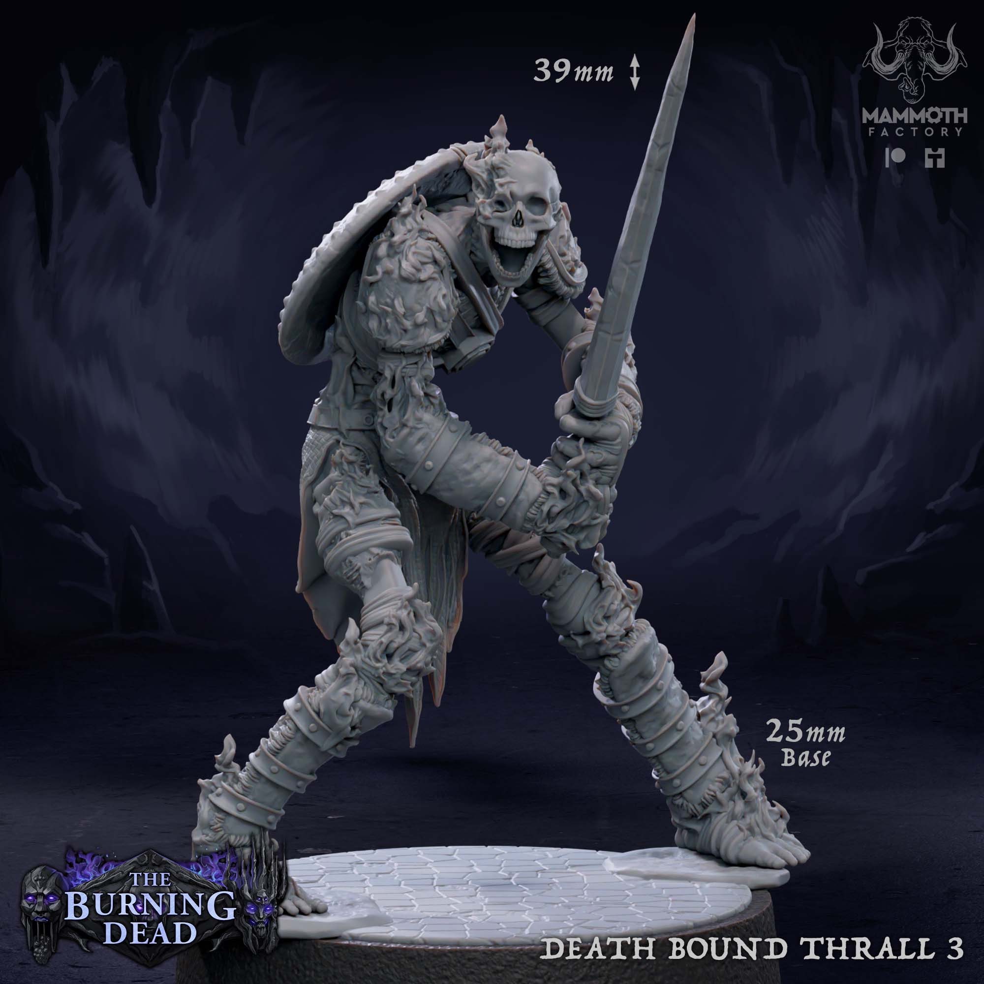 Death Bound Thrall on Fire | Mammoth Factory | the Burning Dead | RESIN ...
