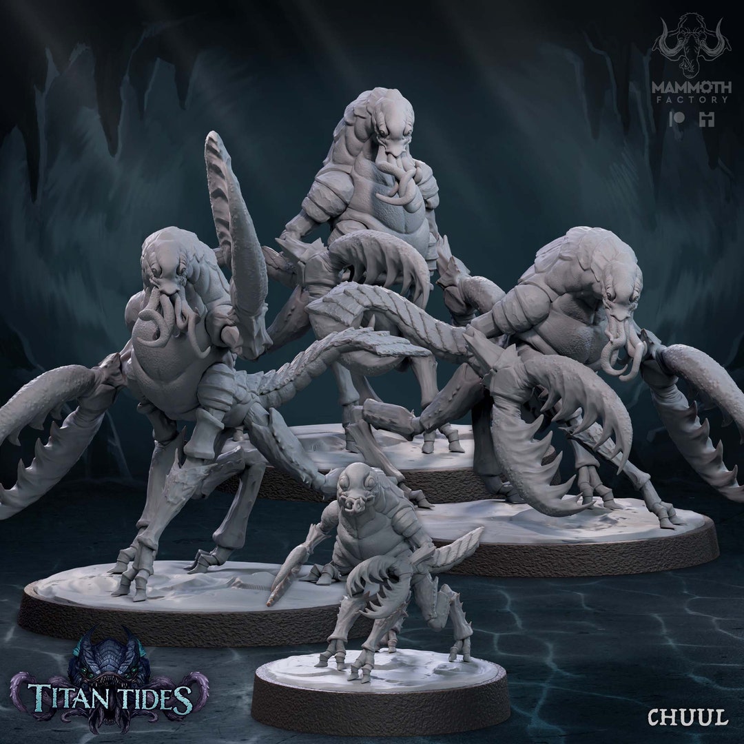 Chuul Mammoth Factory Titan Tides Resin Fantasy Dnd RPG Tabletop ...