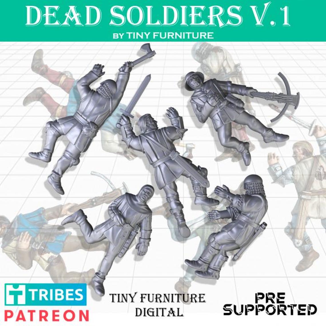 Dead Soldiers Set 2 | Dungeons & Dragons | King | TTRPG | 28mm ...