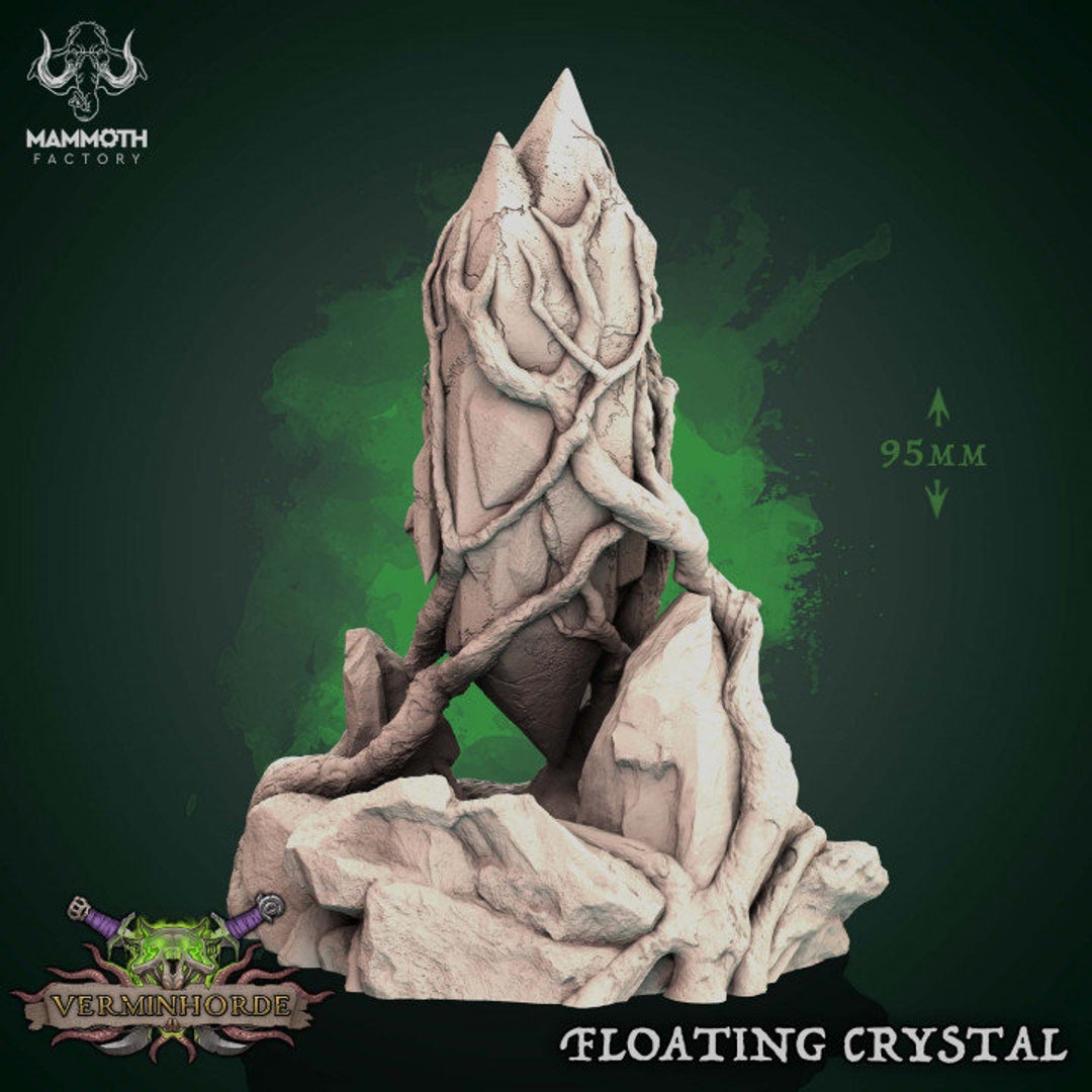 Blight Stone Floating Crystal Dungeons and Dragons Pathfinder Wargames ...