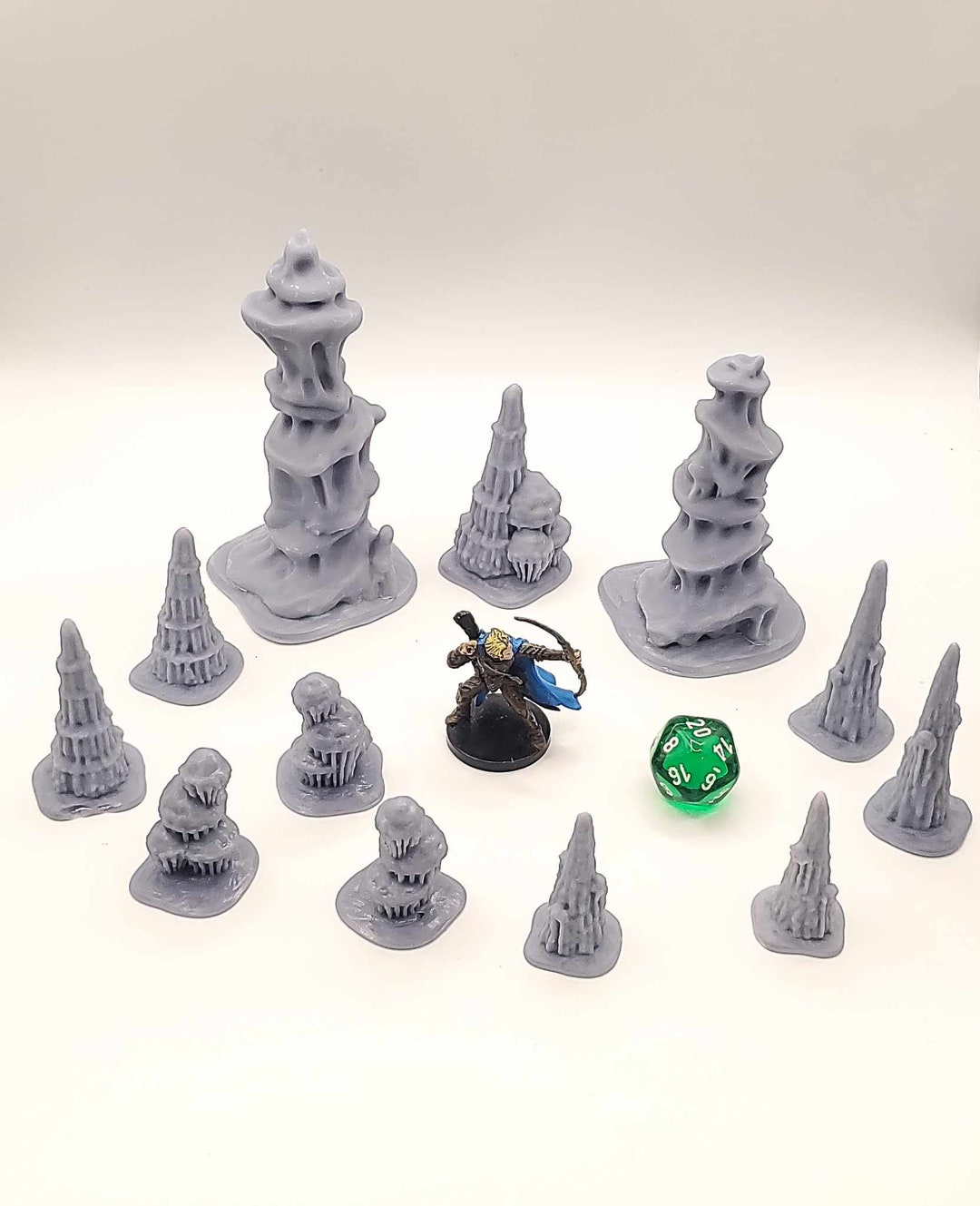 28mm Stalagmite Cavern Set of Scatter Terrain Dungeons and Dragons ...