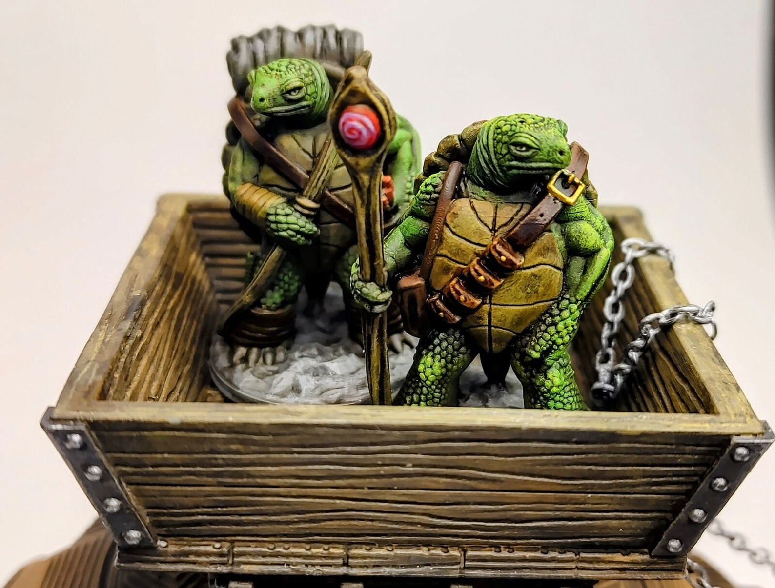 28mm Tortle War Party Cleric Fighter Archer Mount for Dnd Dungeons ...