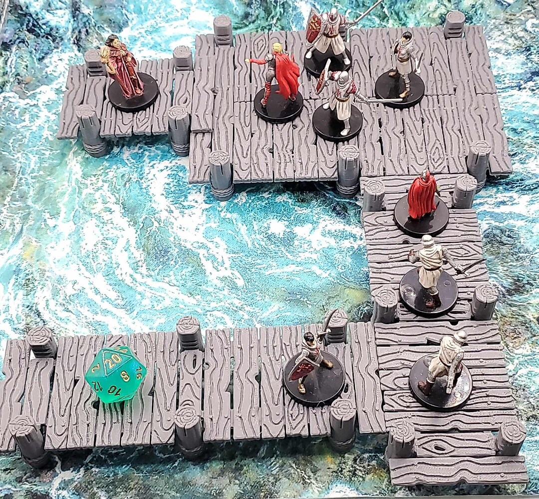15 Piece Modular Dock and Pier System | Dungeons & Dragons | 28mm ...