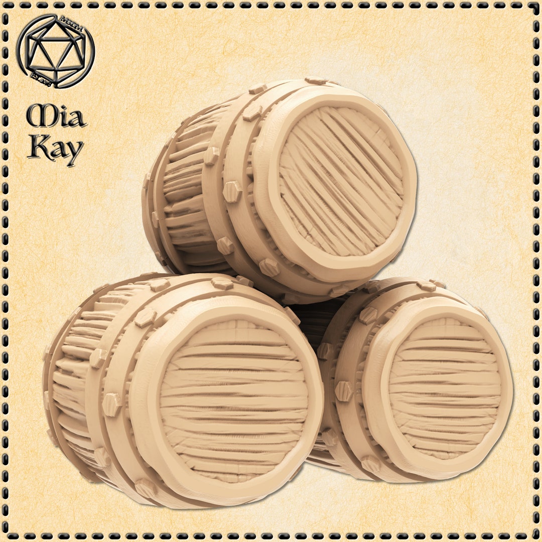 28mm Barrels | D&D 5e | Dungeons and Dragons | Pathfinder | Fantasy RPG ...
