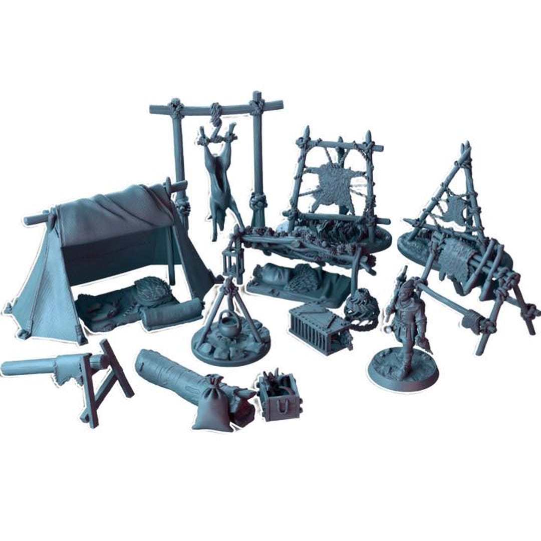 Poacher Hunter Camp | Dungeons & Dragons | Monster | TTRPG | 28mm ...
