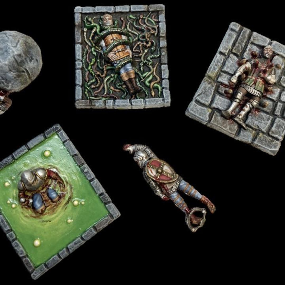 5 Trap Victims | Dungeons & Dragons | Monster | 28mm Miniature ...