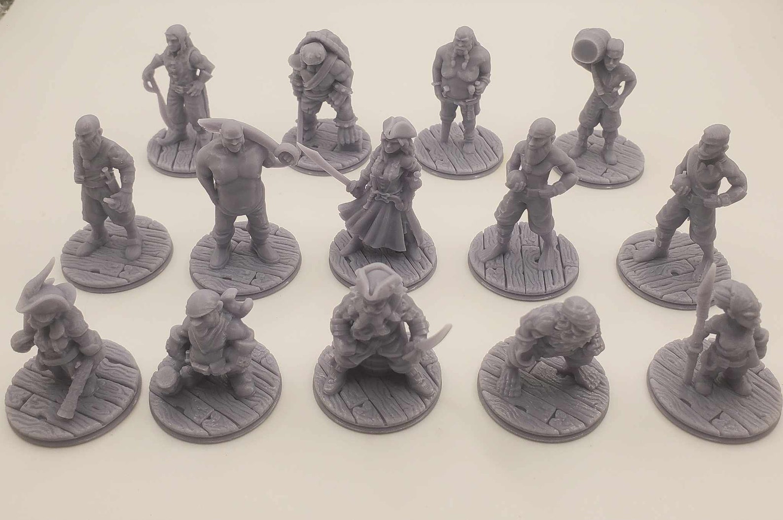 14 Pirates and Crew Miniatures SET 1 | Dungeons & Dragons | Pathfinder ...
