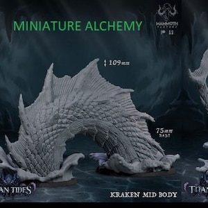 Storm Titan Kraken Dungeons and Dragons D&D Miniatures Pathfinder ...