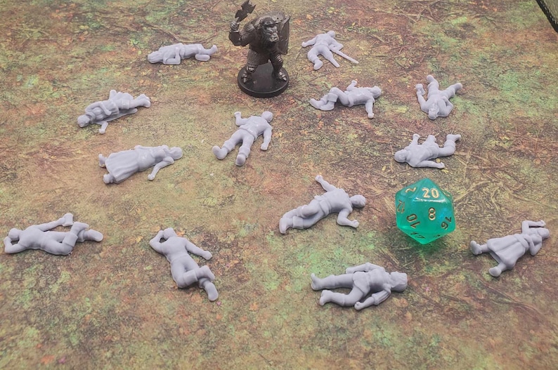 28mm Dead Villagers NPC Corpses | Dungeons & Dragons | Pathfinder ...